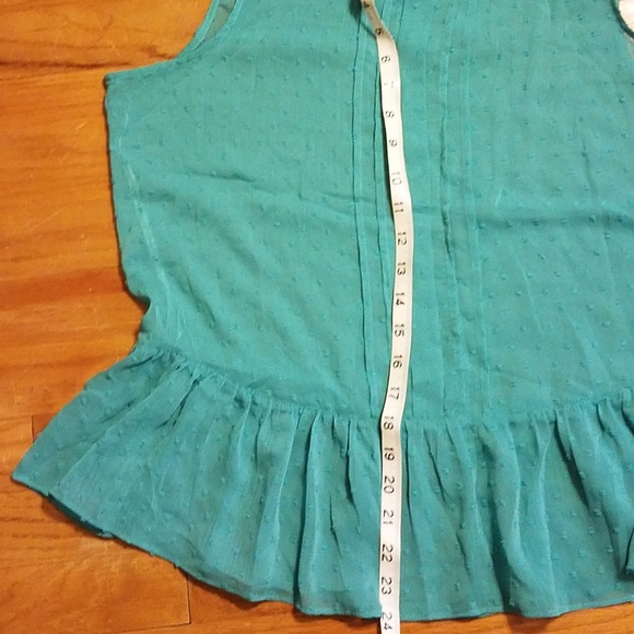 Elle | Tops | Elle Peplum Tank In Teal | Poshmark